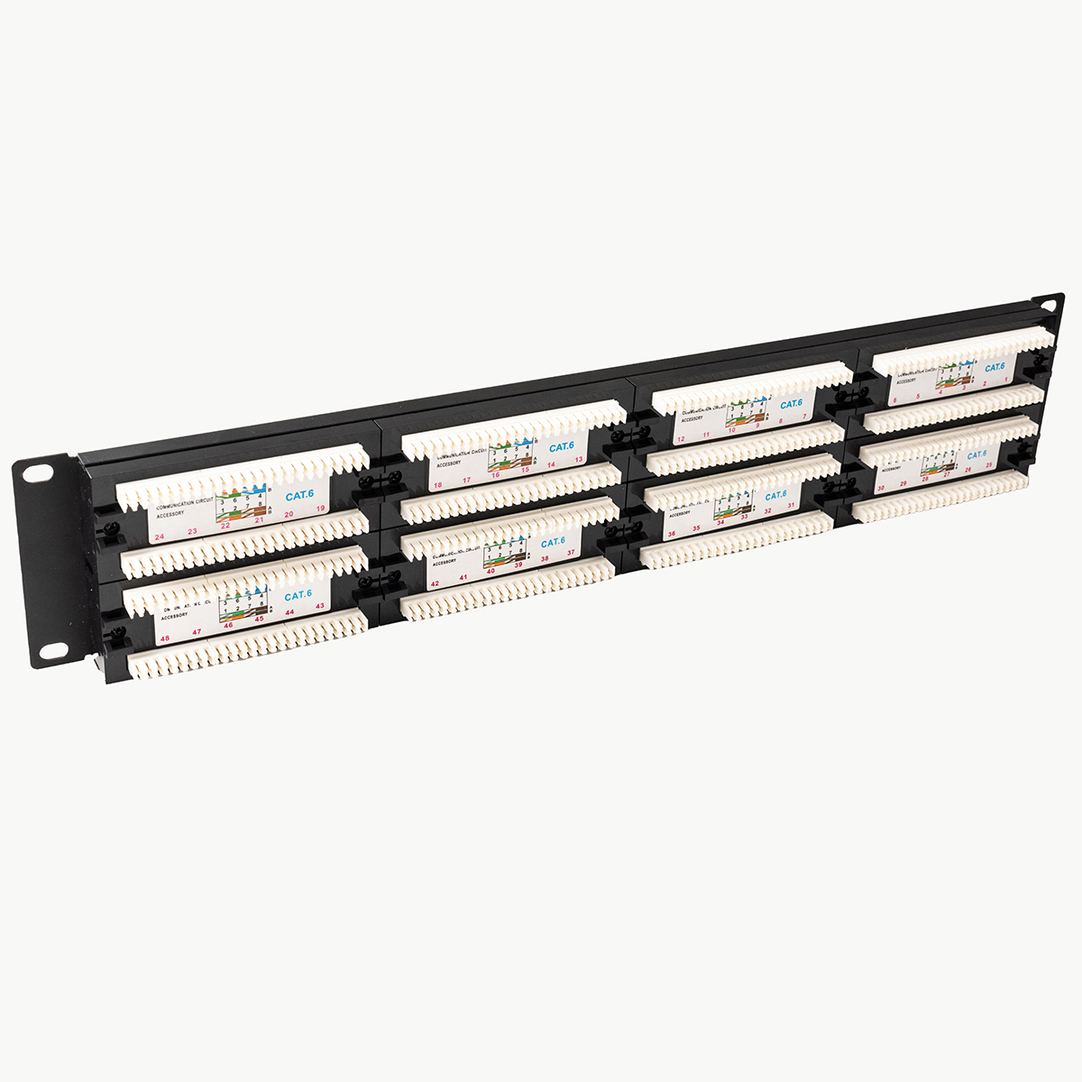 ATLANTICSWIRE PATCH PANEL CAT6 48 PUESTOS 2U